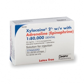 Xylocaine 2% Adrenaline Epinephrine - Next Dental UK